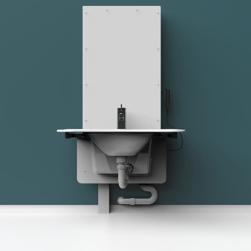 Astor ABW-CP Height Adjustable Wall Mounted Wash Basin for Changing ...